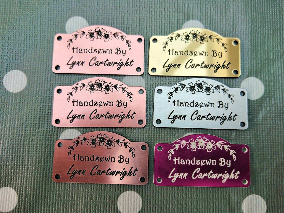 Personalized Craft Tags, Handmade Product Labels, Metalic Finish ...