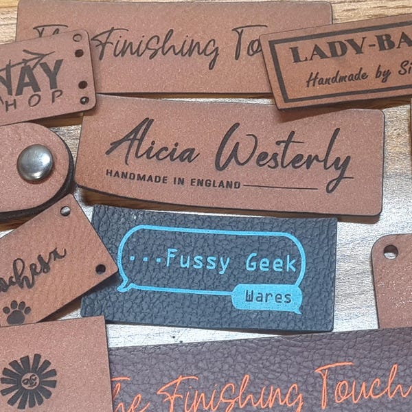 Leather Bag Label - Etsy