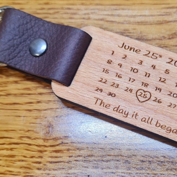 Calendar Keychain - Etsy
