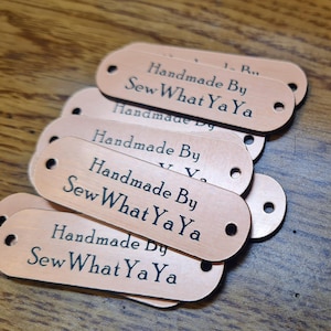 Personalised Tags for Handmade Crafts, Custom Labels for Knitted, Woven ...