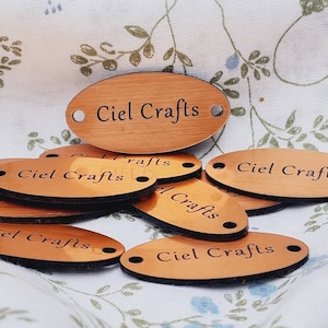 Personalised Tags for Handmade Crafts, Custom Labels for Knitted, Woven ...