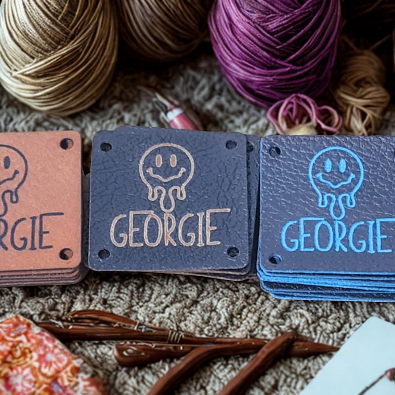 Leather Clothing Tag Iron On - Etsy UK