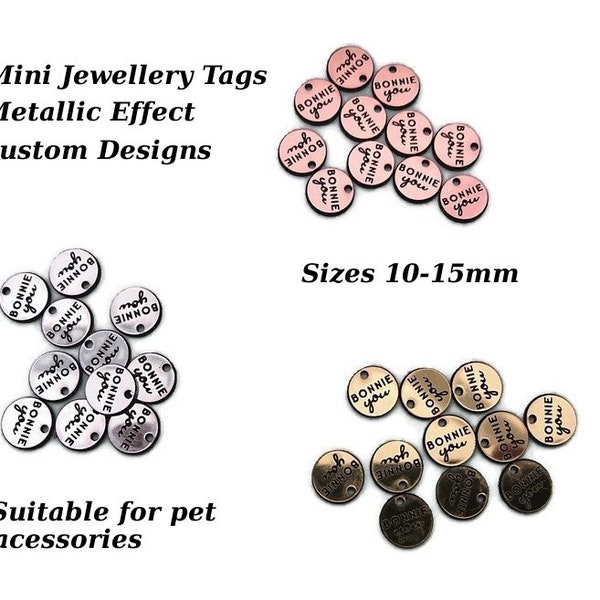 Metal Id Tag Sticker - Etsy UK