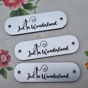 Personalized Craft Tags, Handmade Product Labels, Metalic Finish ...