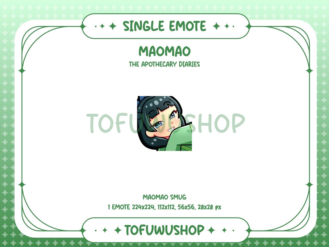 Maomao Emote | Maomao Smug | the Apothecary Diaries | 1 Static Emote ...
