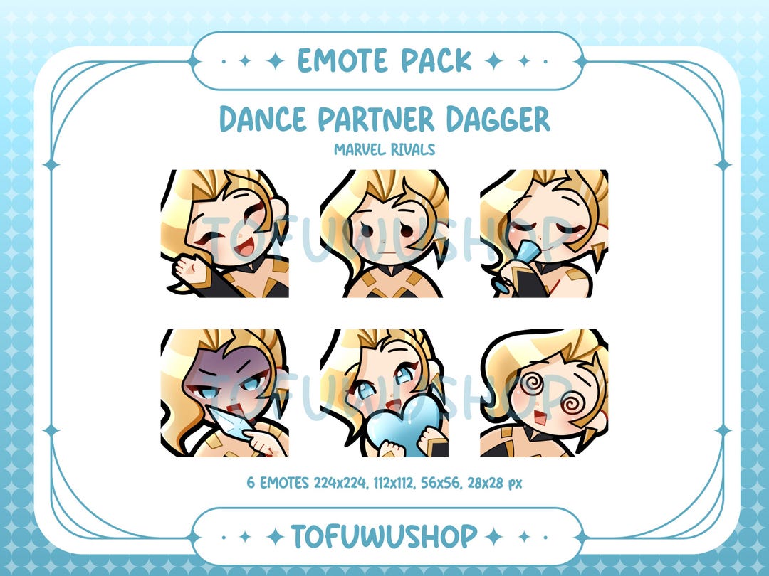 Dagger (cloak & Dagger) Dance Partner Skin Emote Pack | Marvel Rivals ...