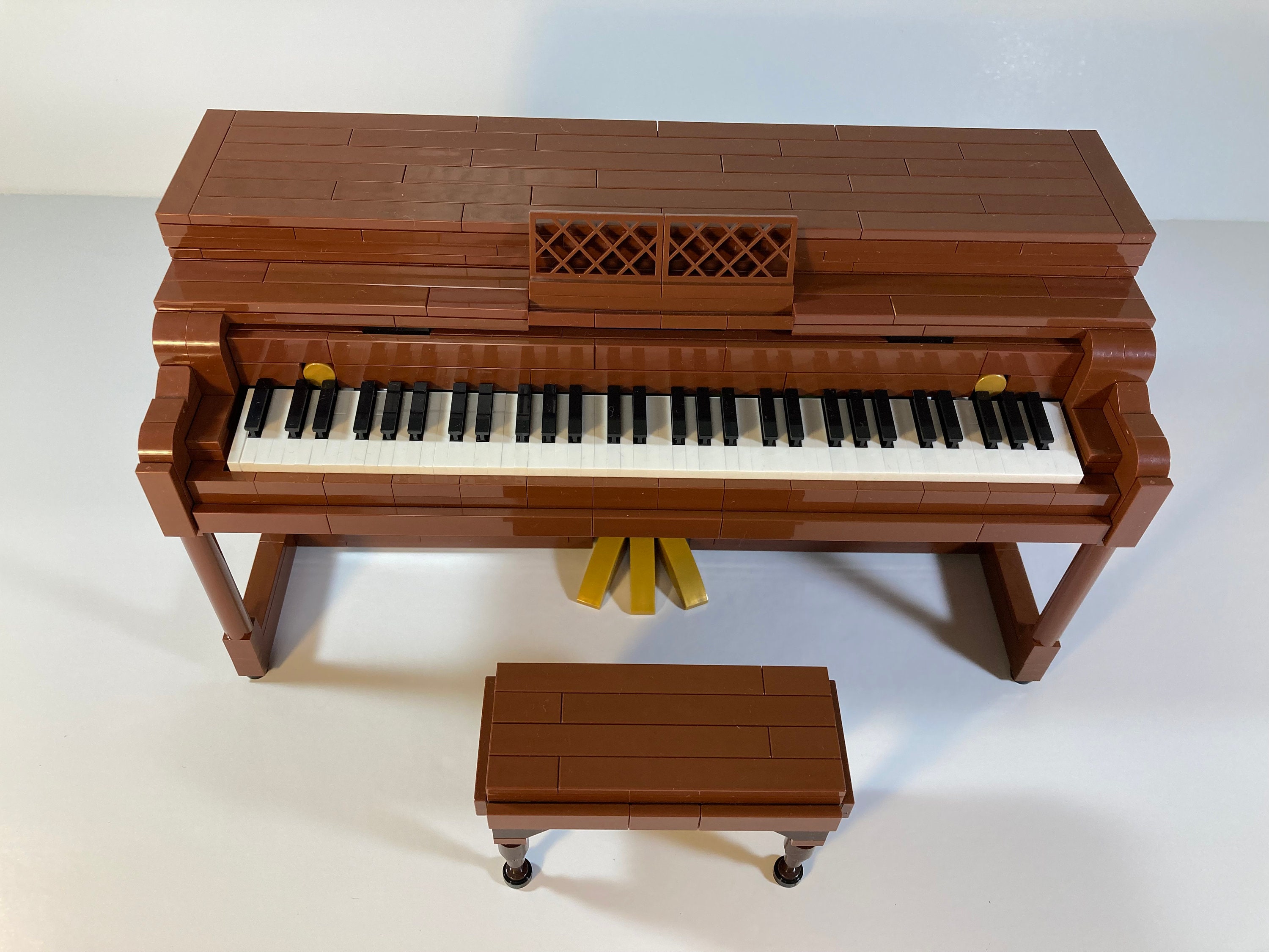 Upright Piano Set built From Lego Bricks - Etsy