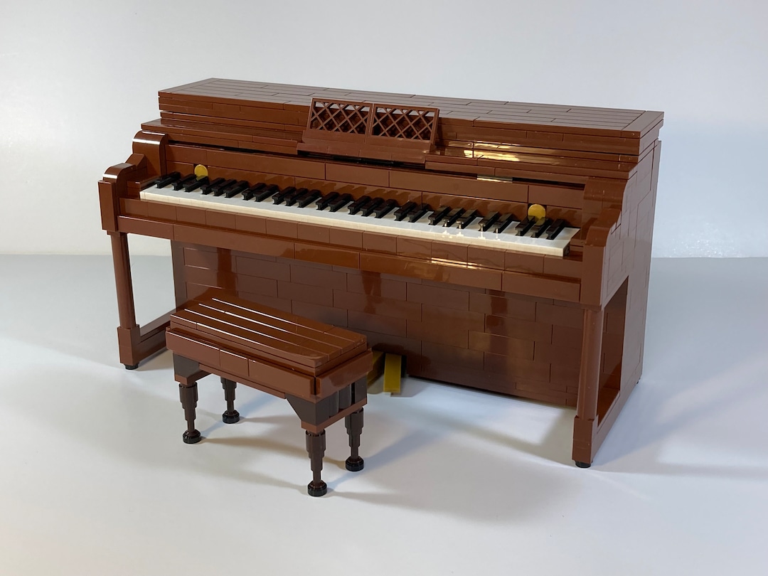 Upright Piano Set (built From Lego Bricks) - Etsy