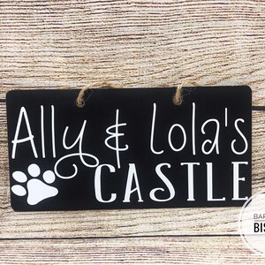 Dog House Name Sign / Kennel Name Plaque / Sign / Approx 7.25x3.15 ...
