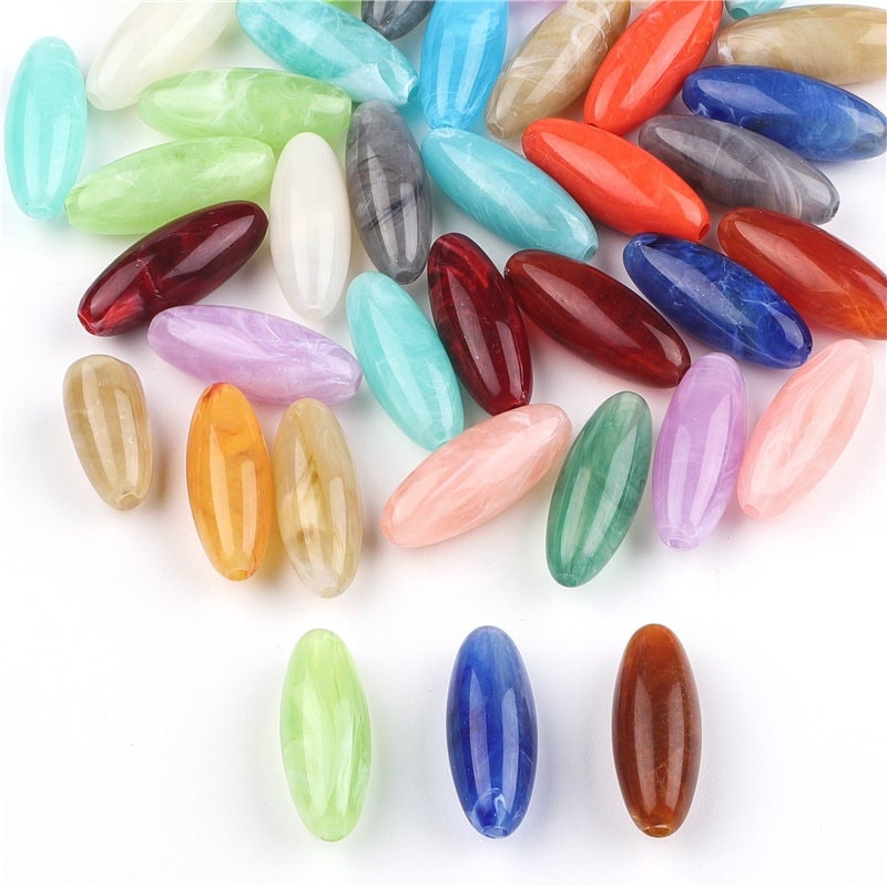 Oval Plastic Beads - Etsy
