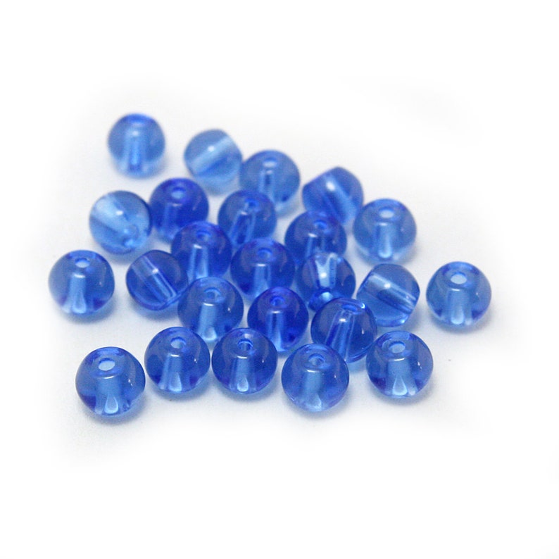 Royal Blue Crystal Glass Beads Round Smooth 4mm 6mm 8mm 10mm - Etsy
