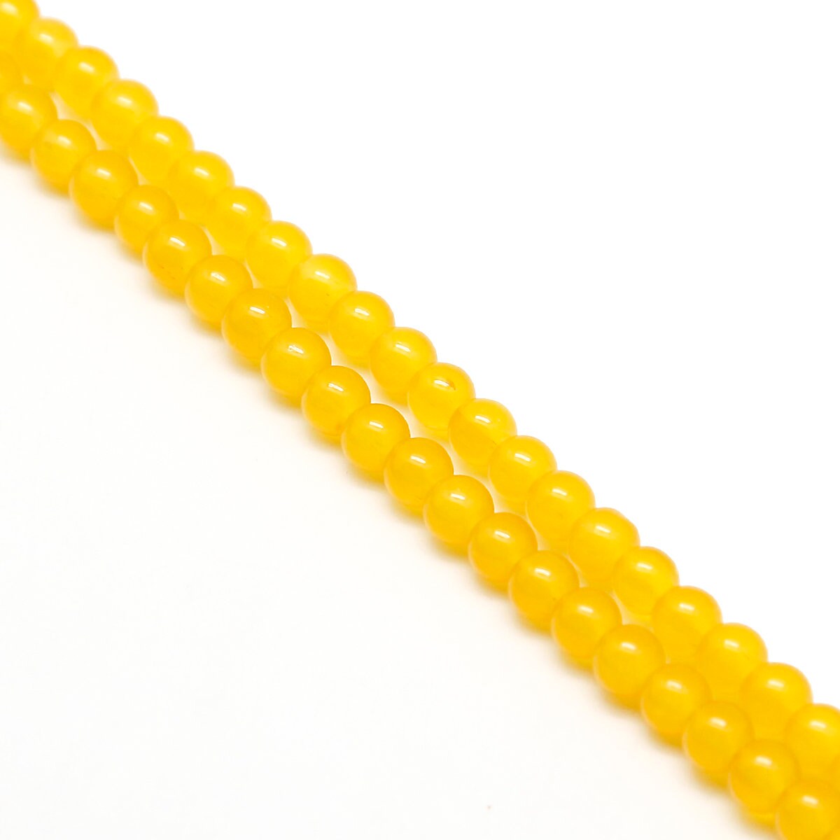 Yellow Crystal Round Beads Yellow Glass Beads 4mm 6mm 8mm - Etsy