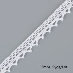 6 PATTERNS White Lace Ribbon Roll 5 Yards | Ornamental Lace Roll ...