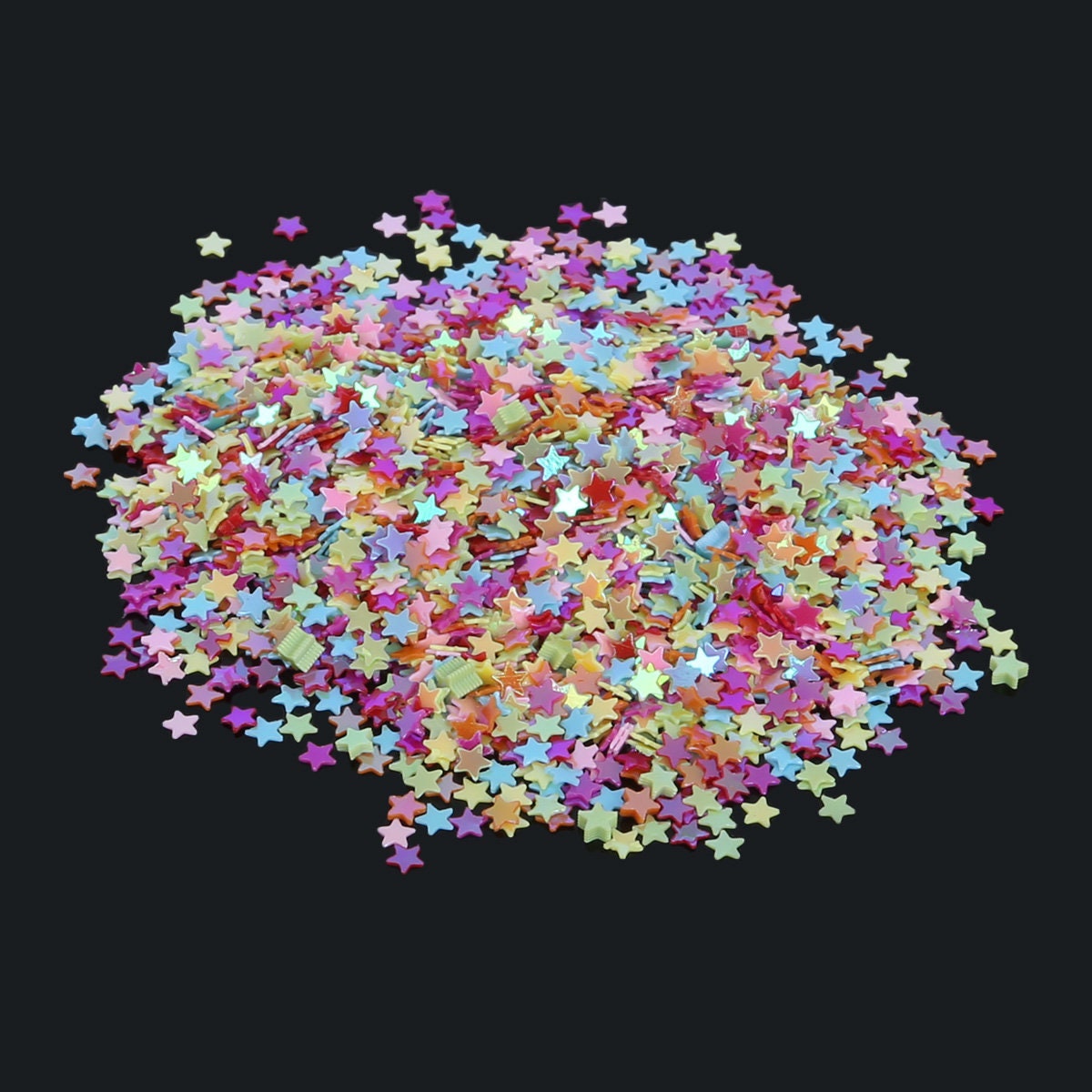 13000 Iridescent Mix Color Tiny Star Sequins - Small Star Paillettes ...
