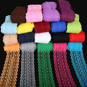 5M 4.5cm Lace Ribbon Roll | Ornamental Lace Roll | Decorative Lace Roll ...