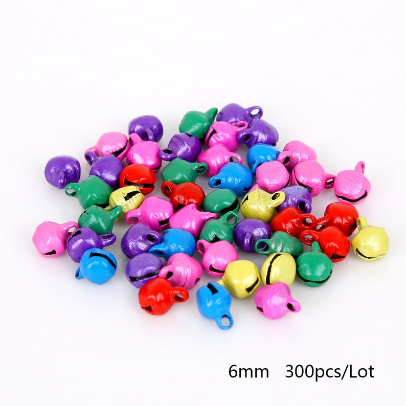 Mix Color Bells Rainbow Jingle Bells Charm Bead Christmas - Etsy
