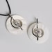 Music Symbol Shape Charms Pendant, Crystal Natural Round Mother of ...