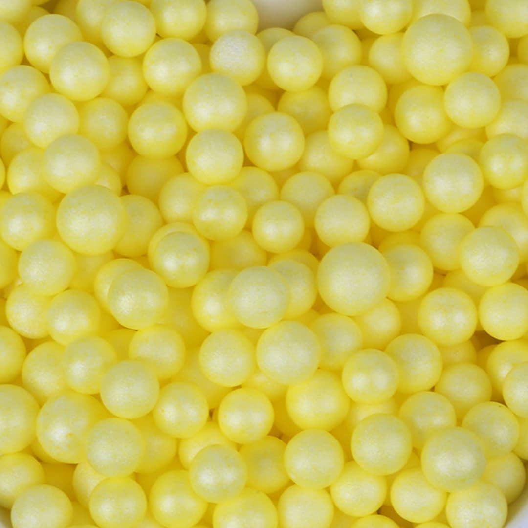 Yellow Foam Beads for Slime, Yellow Slime Supply, Slime Supplies, Micro ...
