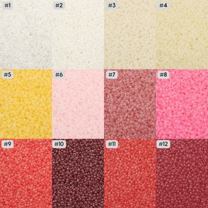 33 COLOR CHOICES 2mm Cream Color Seed Beads 12/0 - 2700 Pieces - 0.6mm ...