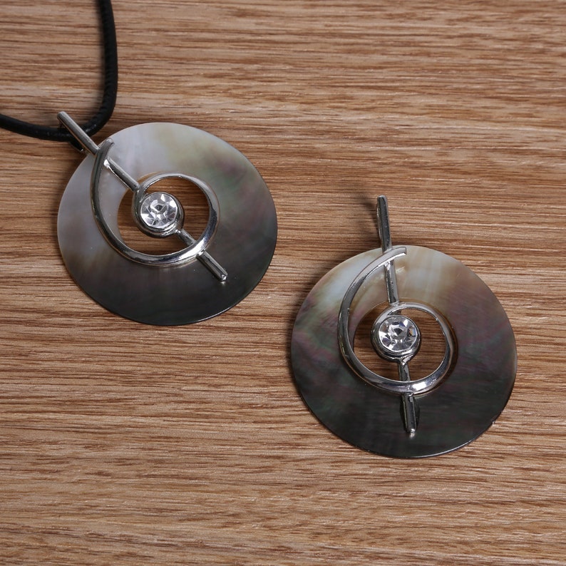 Music Symbol Shape Charms Pendant Crystal Natural Round - Etsy