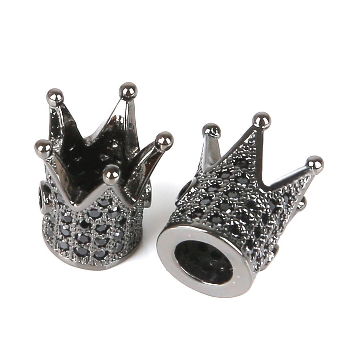 2PCS King Crown Charm Accessory Gold Silver Black Rose Gold - Etsy