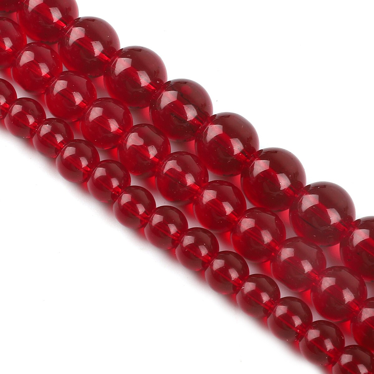 Burgundy Red Wine Crystal Glass Clear Round Beads 6mm 8mm - Etsy