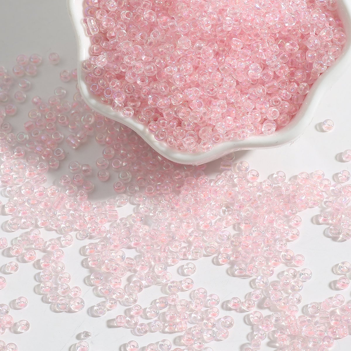 12/0 8/0 6/0 Pink AB Seed Beads 2mm 3mm 4mm - Pink AB Rocailles - Pink ...