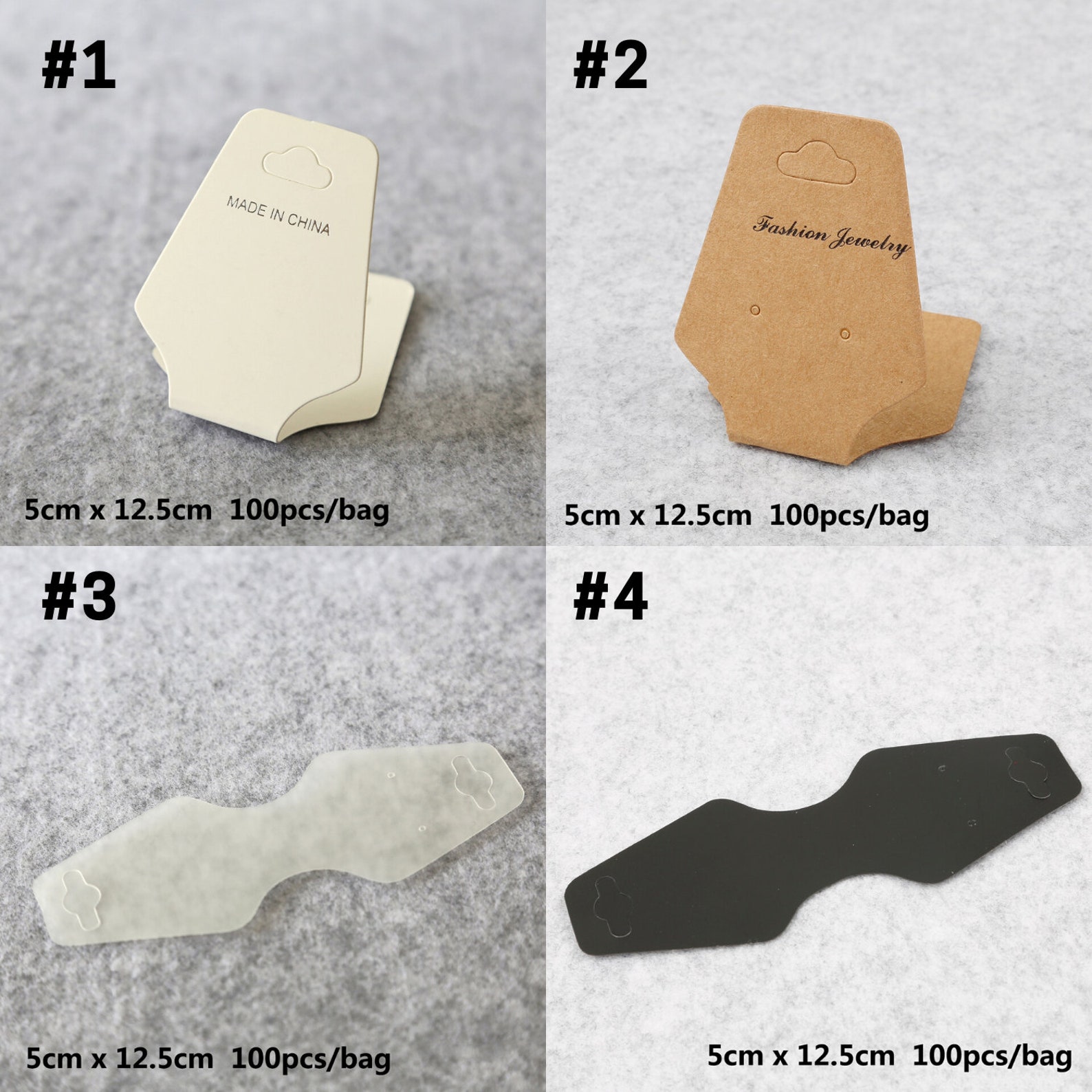 Jewelry Display Cards 14 STYLES Earring Display Card - Etsy