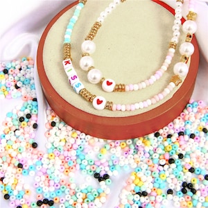 2mm 3mm Matte Cream Color Seed Beads 8/0 12/0 - High Quality Seed Beads ...