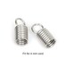 50 Pcs Stainless Steel Silver Coil Crimp Ends - Coil End Crimp ...