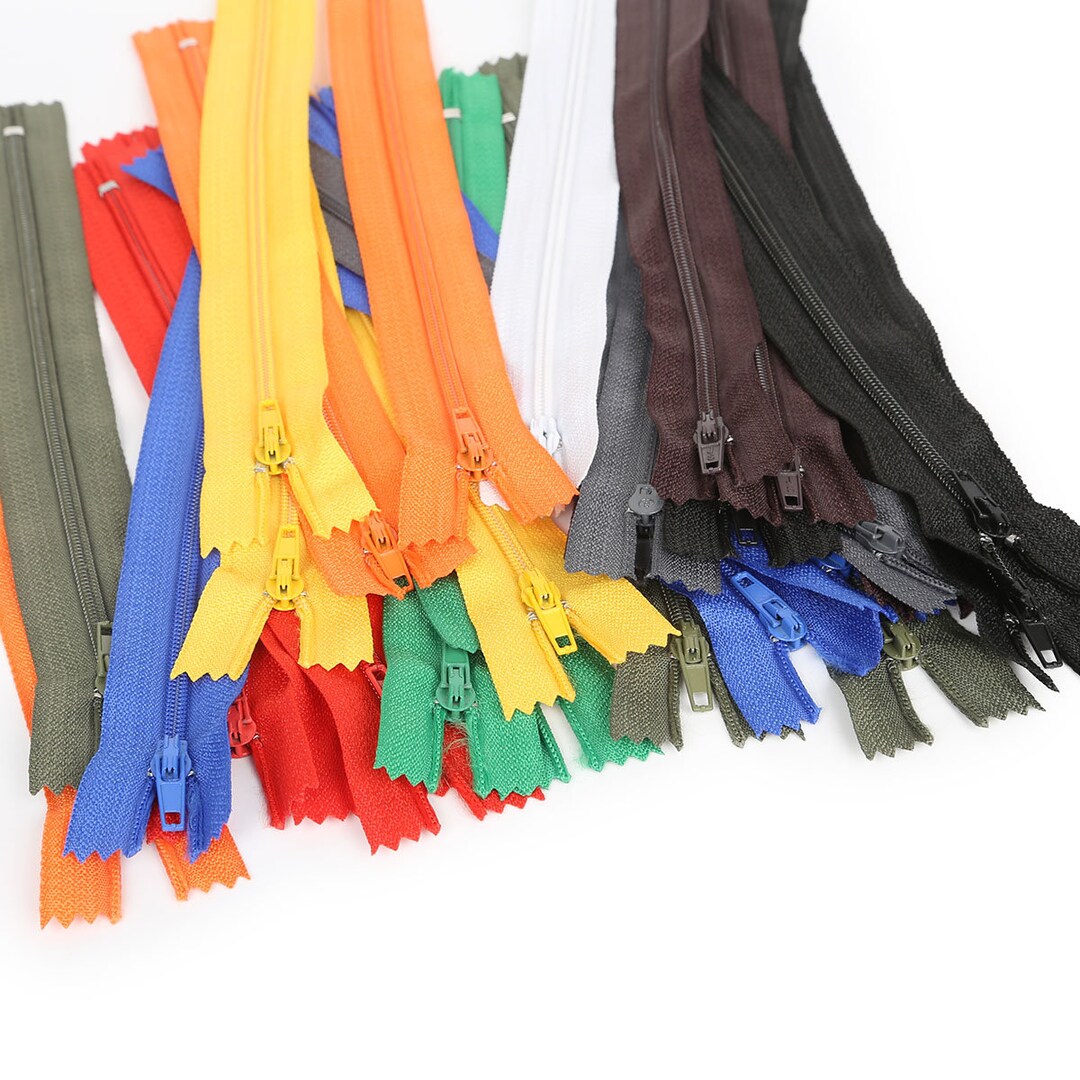 10 COLORS YKK Standard All Purpose Zippers - 20cm - 10pcs/bag - Etsy