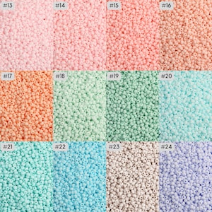 2mm 3mm Matte Cream Color Seed Beads 8/0 12/0 - High Quality Seed Beads ...