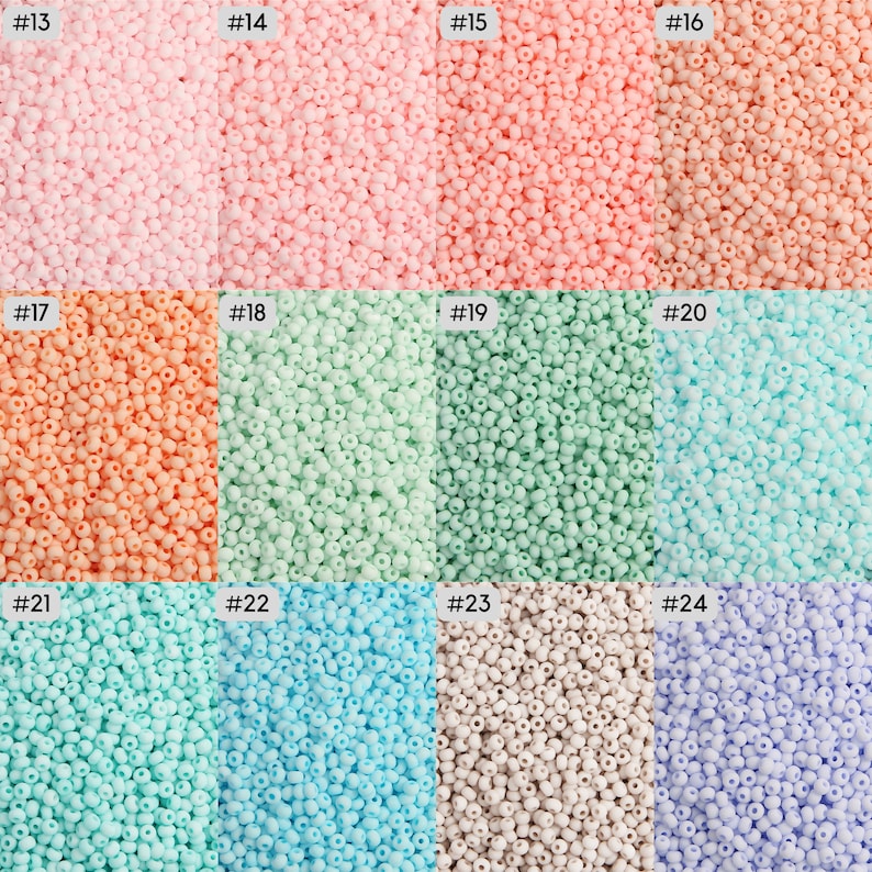 2mm 3mm Matte Cream Color Seed Beads 8/0 12/0 High Quality - Etsy