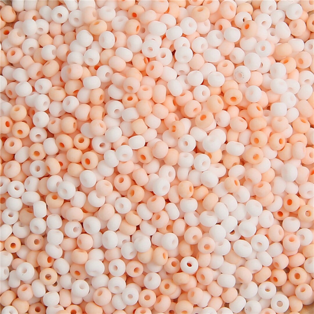 2mm 3mm Peach Matte Cream Color Seed Beads 8/0 12/0 - High Quality Seed ...