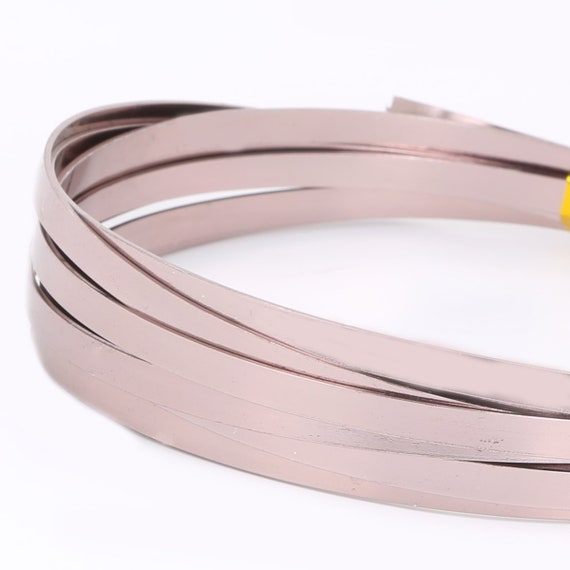 10 Feet Brown Flat Smooth Aluminum Wire 5x1mm Flat Wire | Etsy