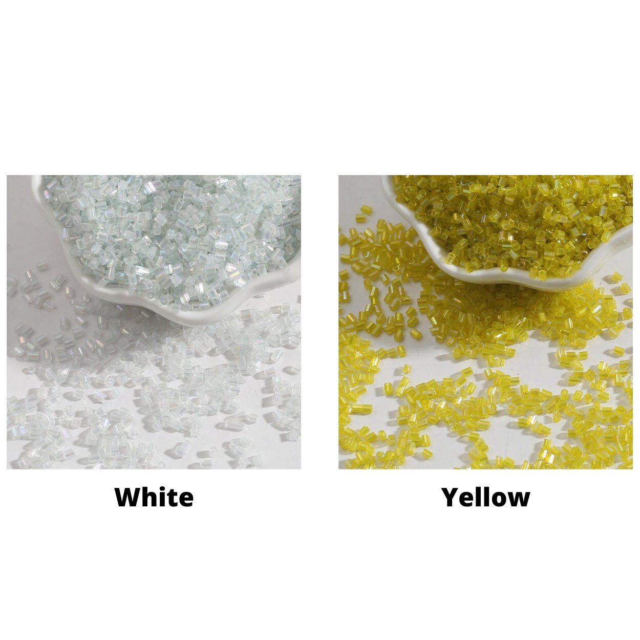 2mm AB Short Bugle Beads Bugle Seed Beads Glass Bugles - Etsy