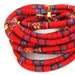 African Fabric Ethnic Rope Cord - Tribal Rope Cord - Black White Pink ...