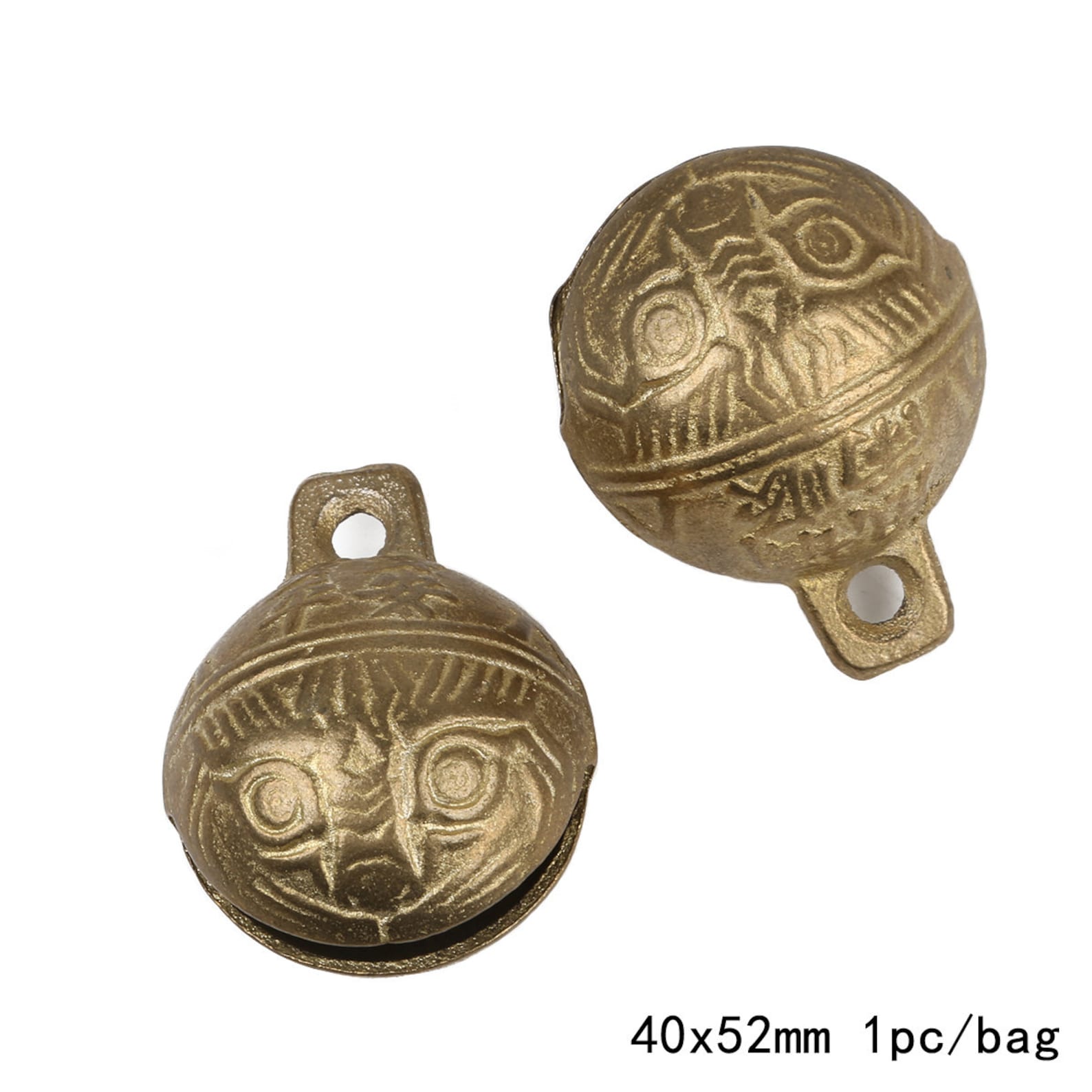 7 Sizes Brass Tiger Bell Jingle Bell Pet Bell Antique - Etsy