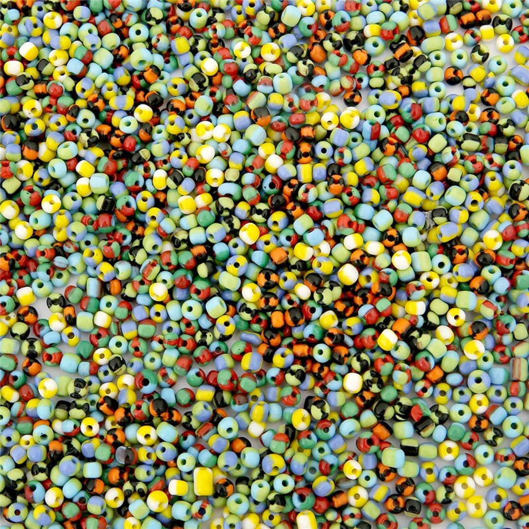 60 Striped Glass Beads In 9 Colors 3mm 1mm Hole Size 250 Pieces Striped Beads Watermelon Beads