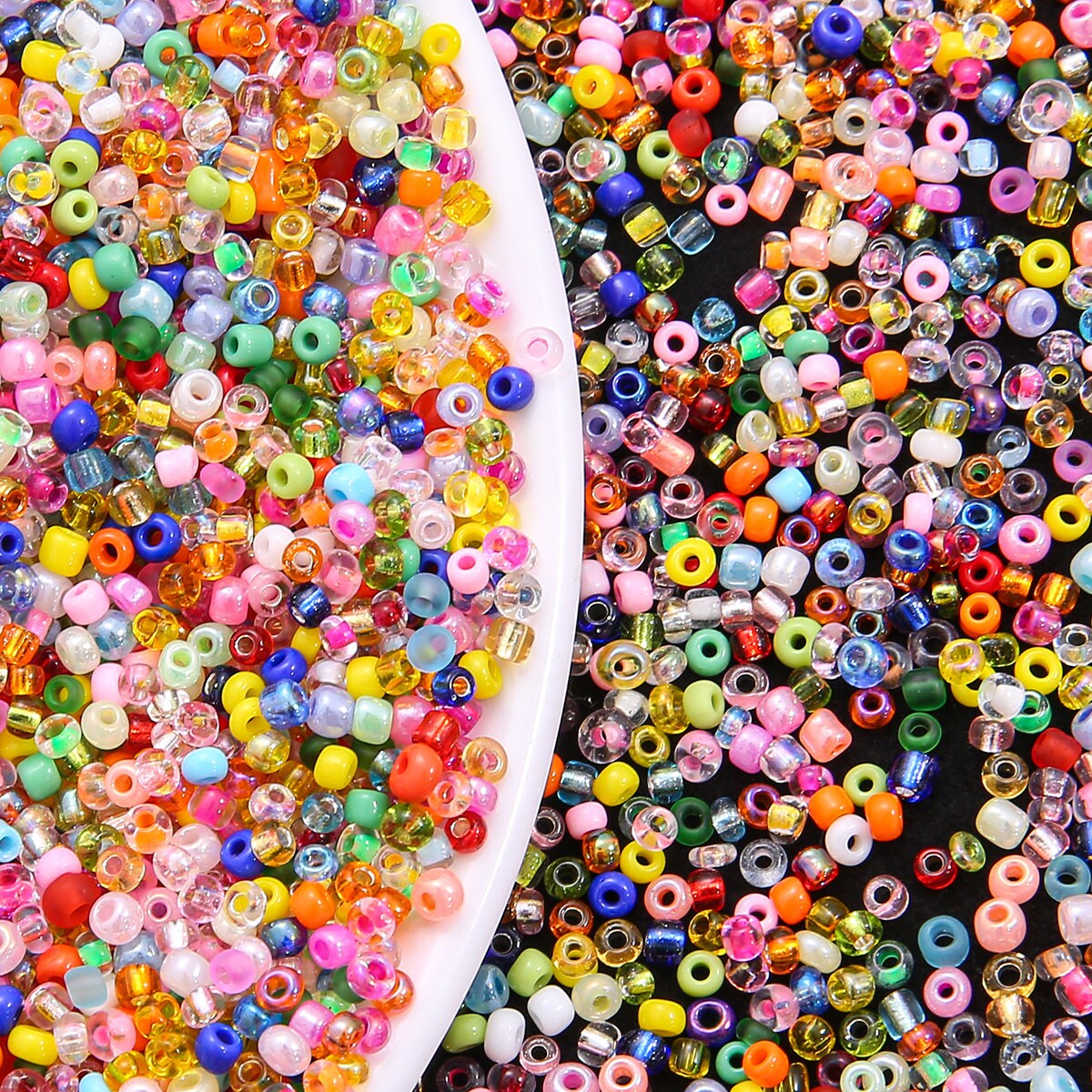 8/0 Mixed Color Seed Beads 3mm Multi Color Seed Beads Two - Etsy