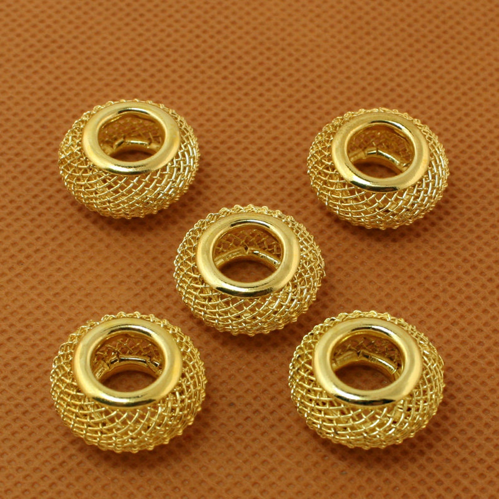 4pcs CZ Micro Rhinestone Rondelles Cubic Zirconia - Etsy