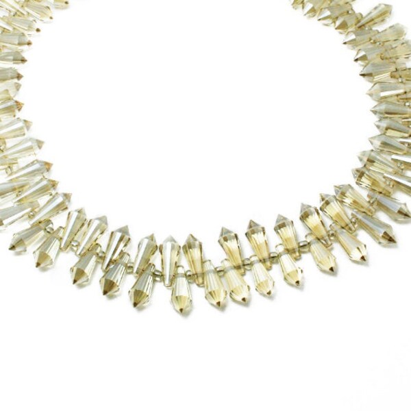 Long Teardrop Crystal Beads - Etsy