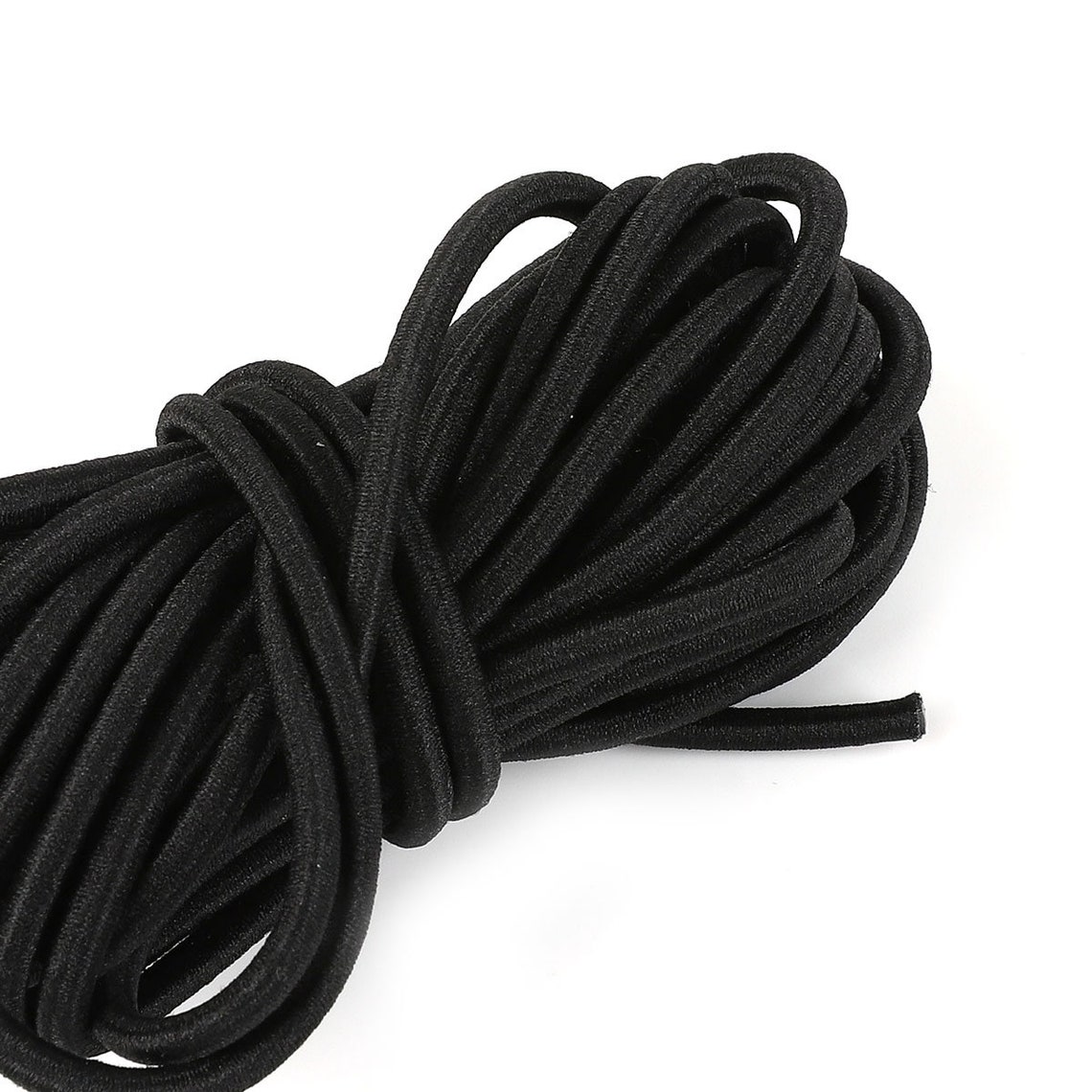 1/1.5/2/2.5/3/4/5mm Black Elastic Cord Thick Elastic Rope | Etsy
