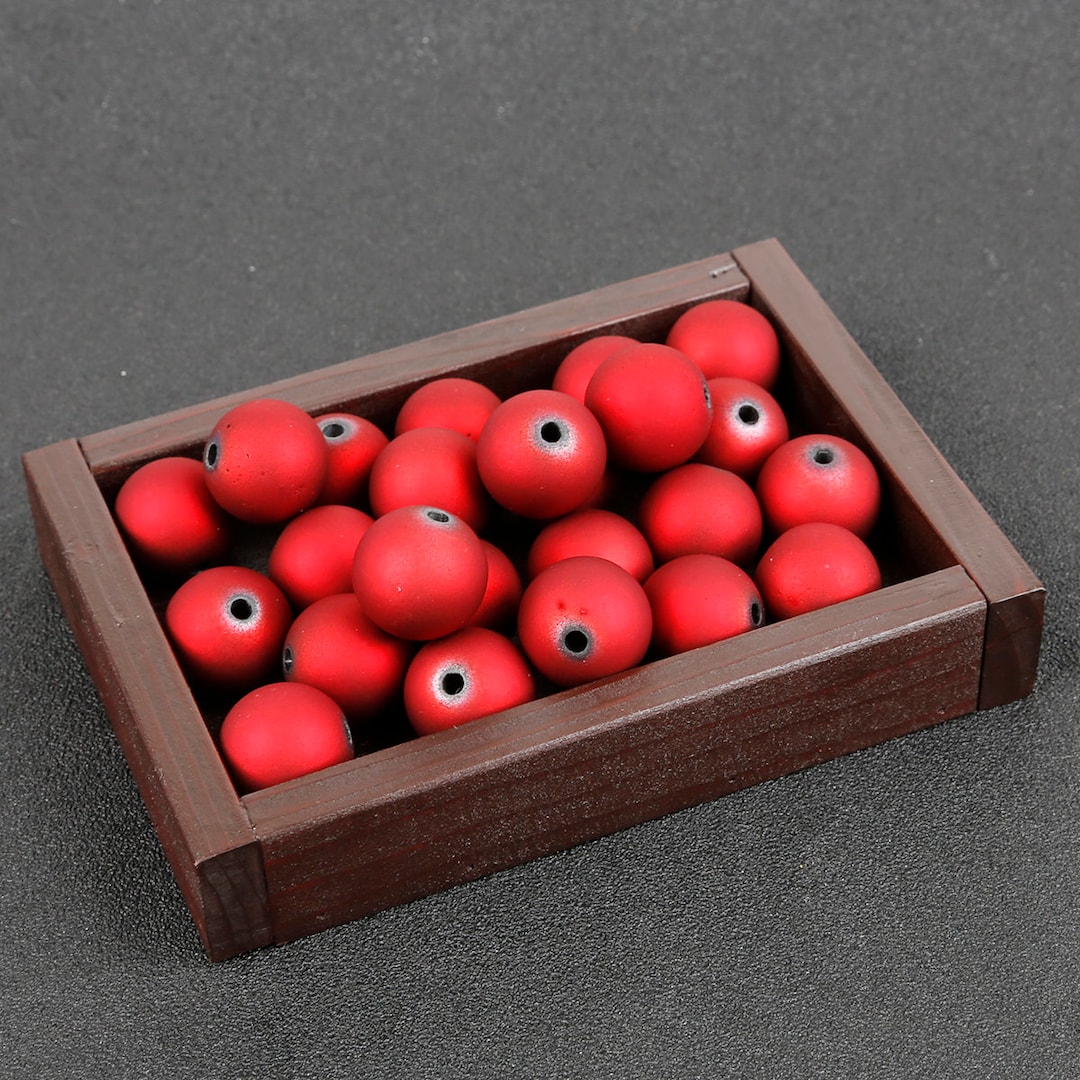 Matte Red Acrylic Beads Round | 6mm 8mm 10mm 12mm 14mm 16mm - Etsy
