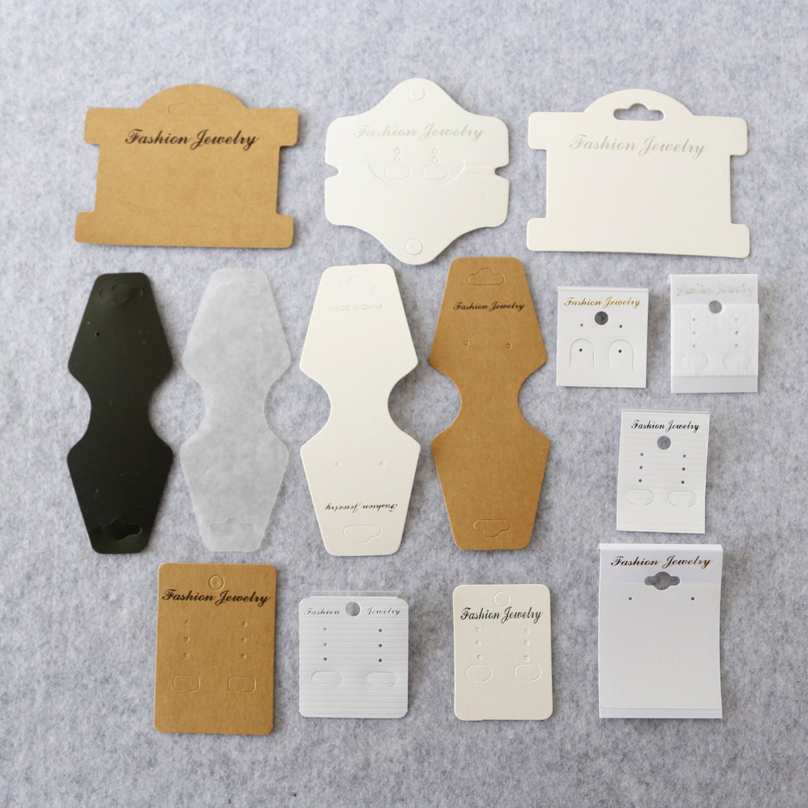 Jewelry Display Cards 14 STYLES Earring Display Card - Etsy