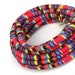 African Fabric Ethnic Rope Cord - Tribal Rope Cord - Black White Pink ...