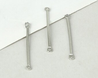 12 Pieces Oxidized Silver Tone Base Metal Charm Bar or Stick - Etsy