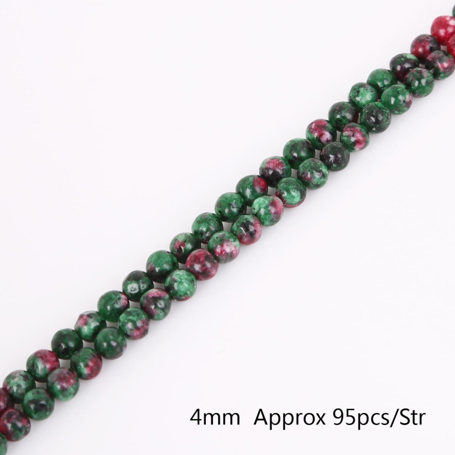 Ruby in Zoisite Beads Round Natural Gemstone Loose Beads - Etsy