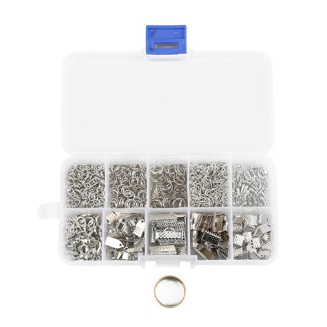 Necklace Findings Kit in Gold, Silver or Bronze - Jewelry Findings Box ...