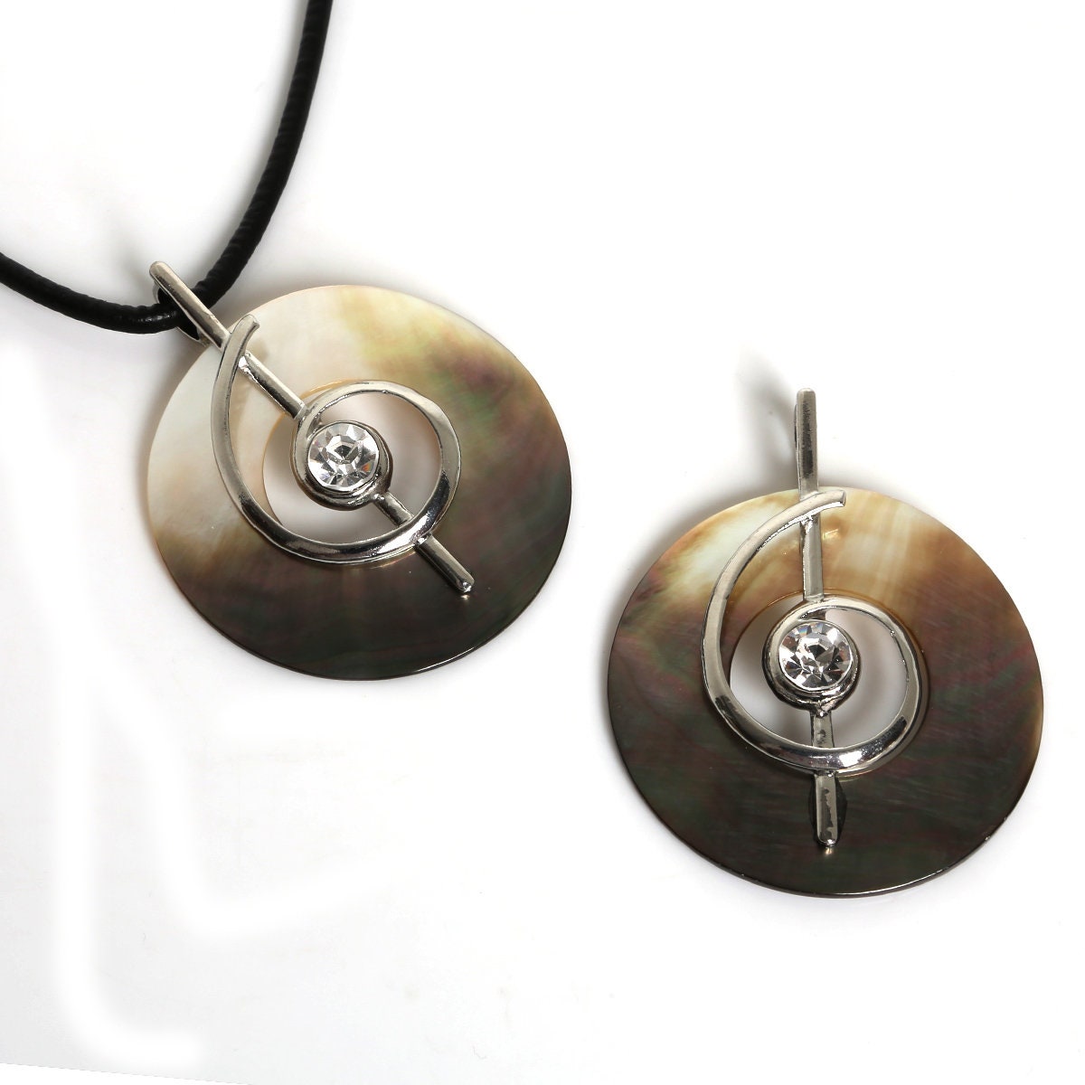 Music Symbol Shape Charms Pendant Crystal Natural Round | Etsy